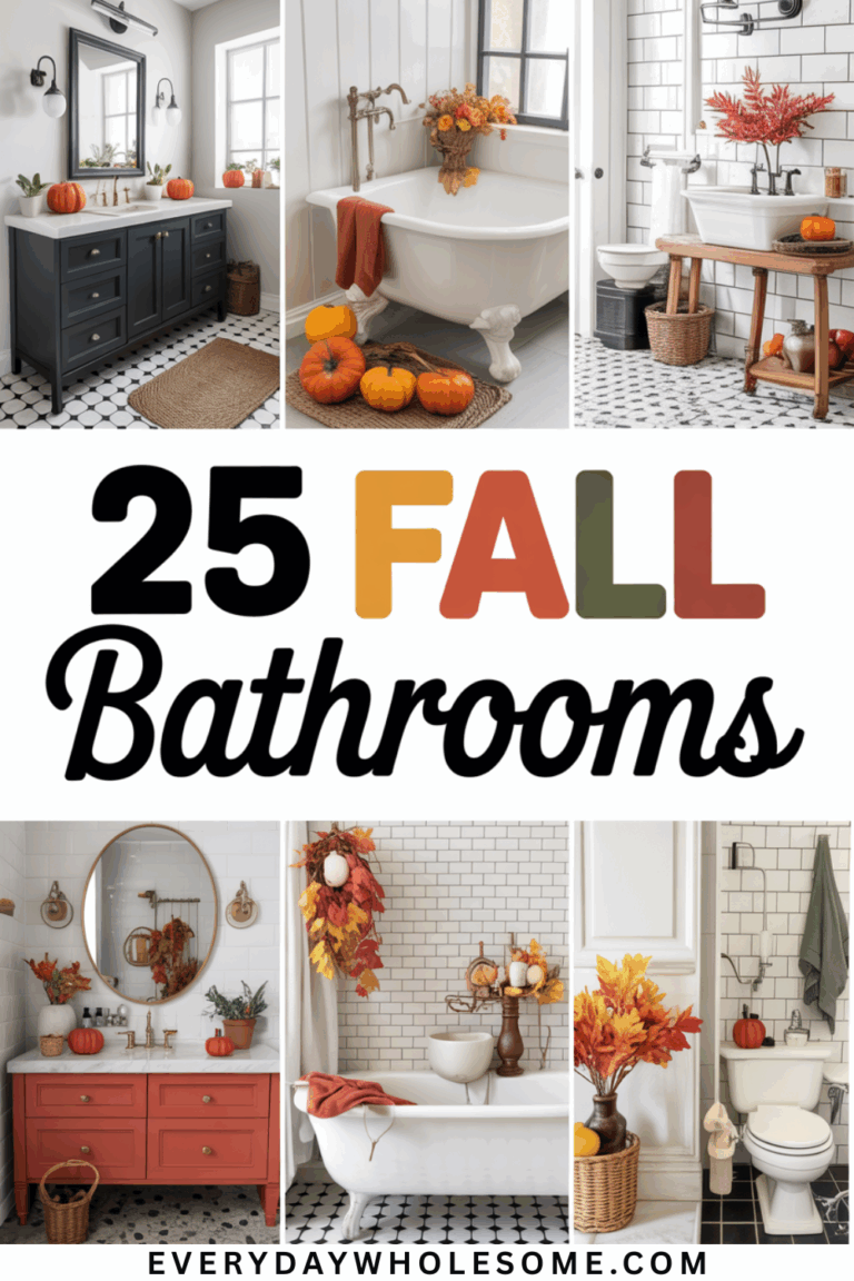 25 Bathrooms Decorated for Fall That Perfectly Blend Style and Warmth ...
