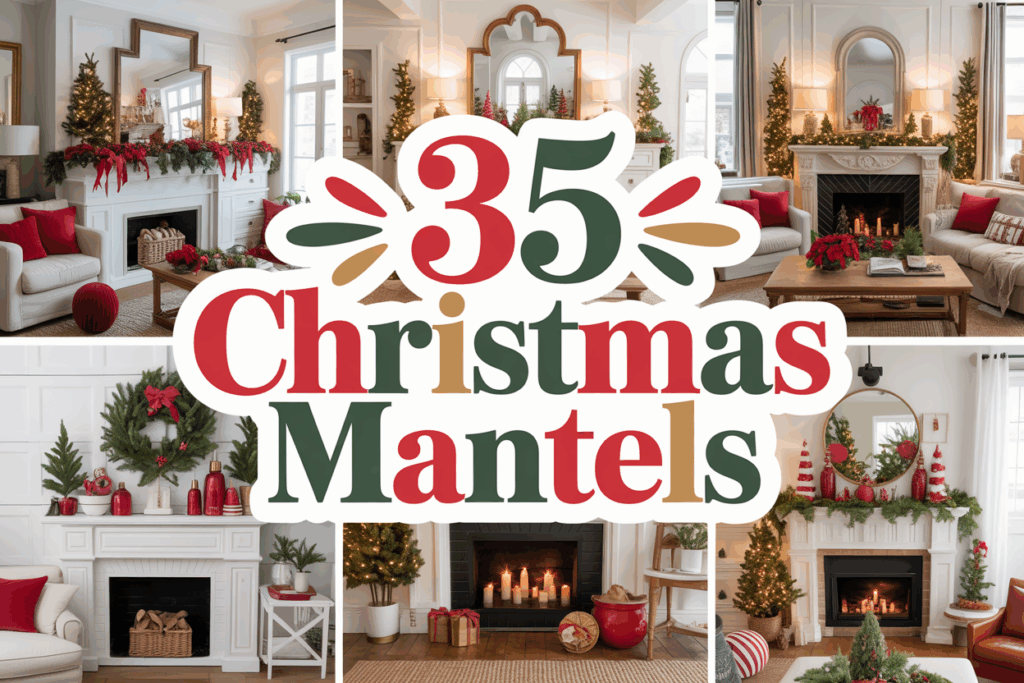 35 Mantels Decorated for Christmas Inspiring Festive and Elegant ...