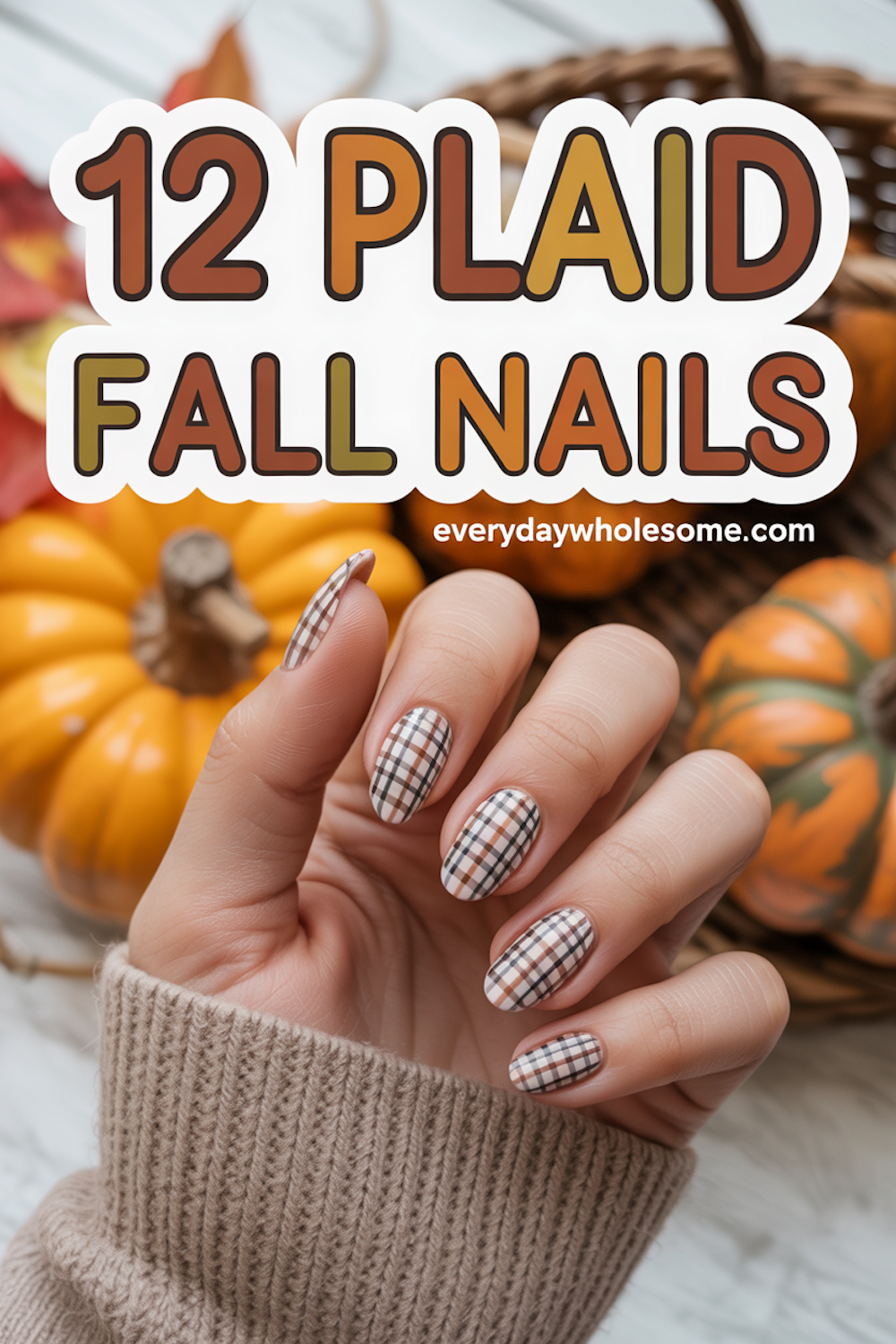 12 Fall Plaid Nail Ideas for Effortless Seasonal Style – Everyday Wholesome