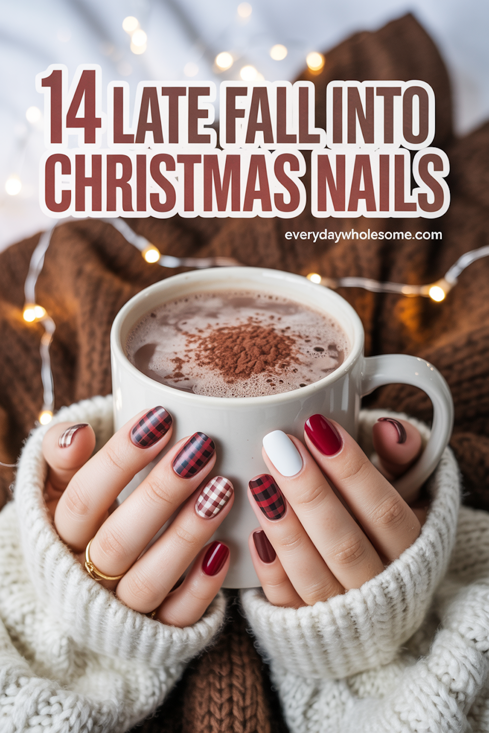 14 Festive Late Fall Into Christmas Nail Art Ideas – Everyday Wholesome