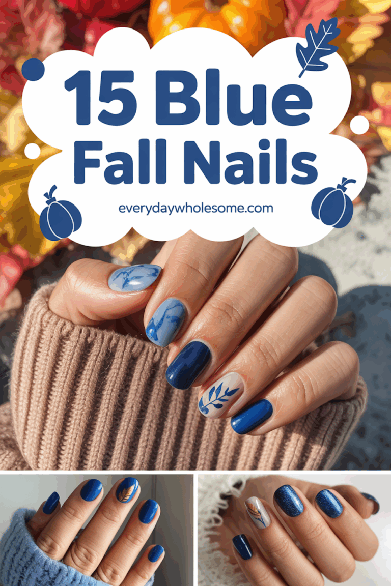15 Blue Fall Nails Ideas To Elevate Your Seasonal Style – Everyday ...