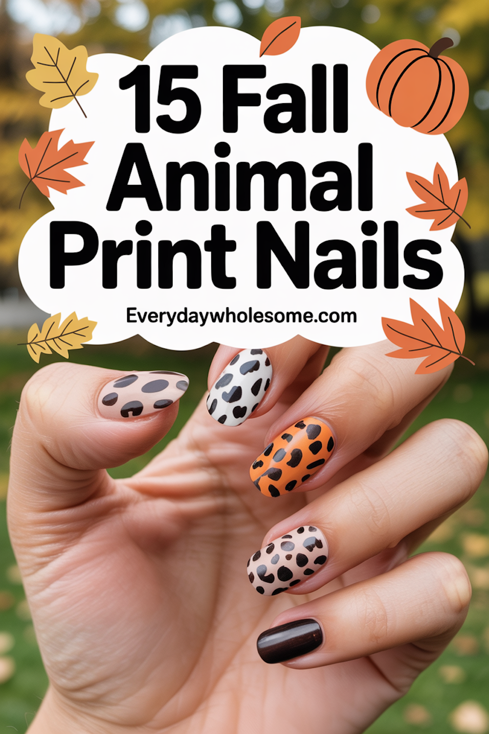 15 Fall Animal Print Nails Ideas To Elevate Your Seasonal Style ...