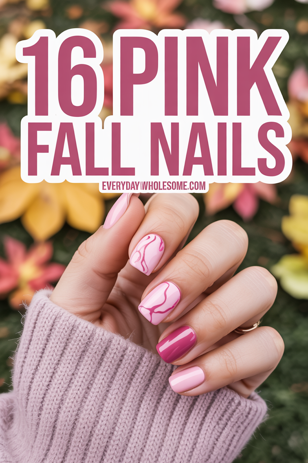 16 Pink Fall Nails Ideas Perfect for Seasonal Style Updates – Everyday ...