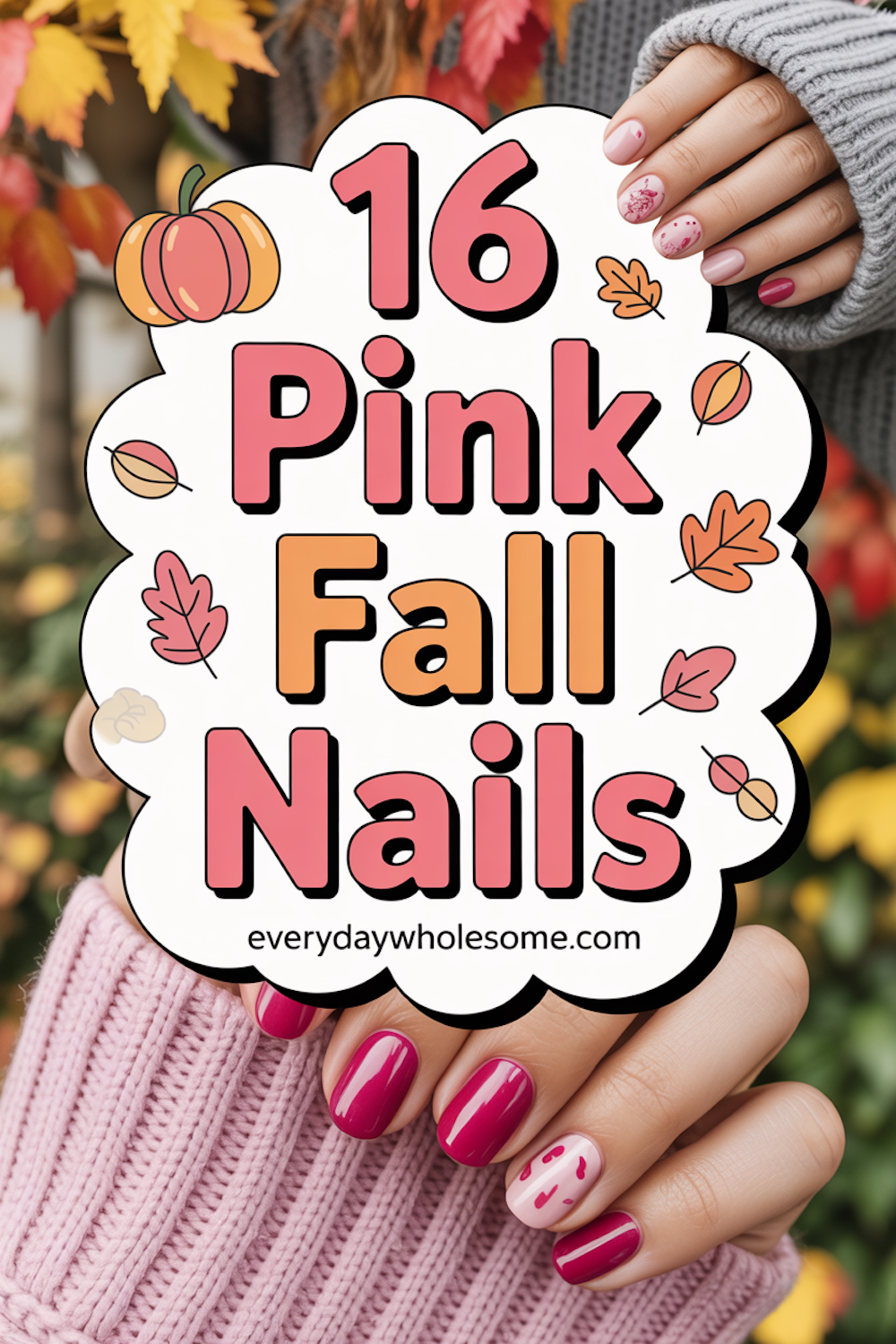 16 Pink Fall Nails Ideas Perfect for Seasonal Style Updates – Everyday ...