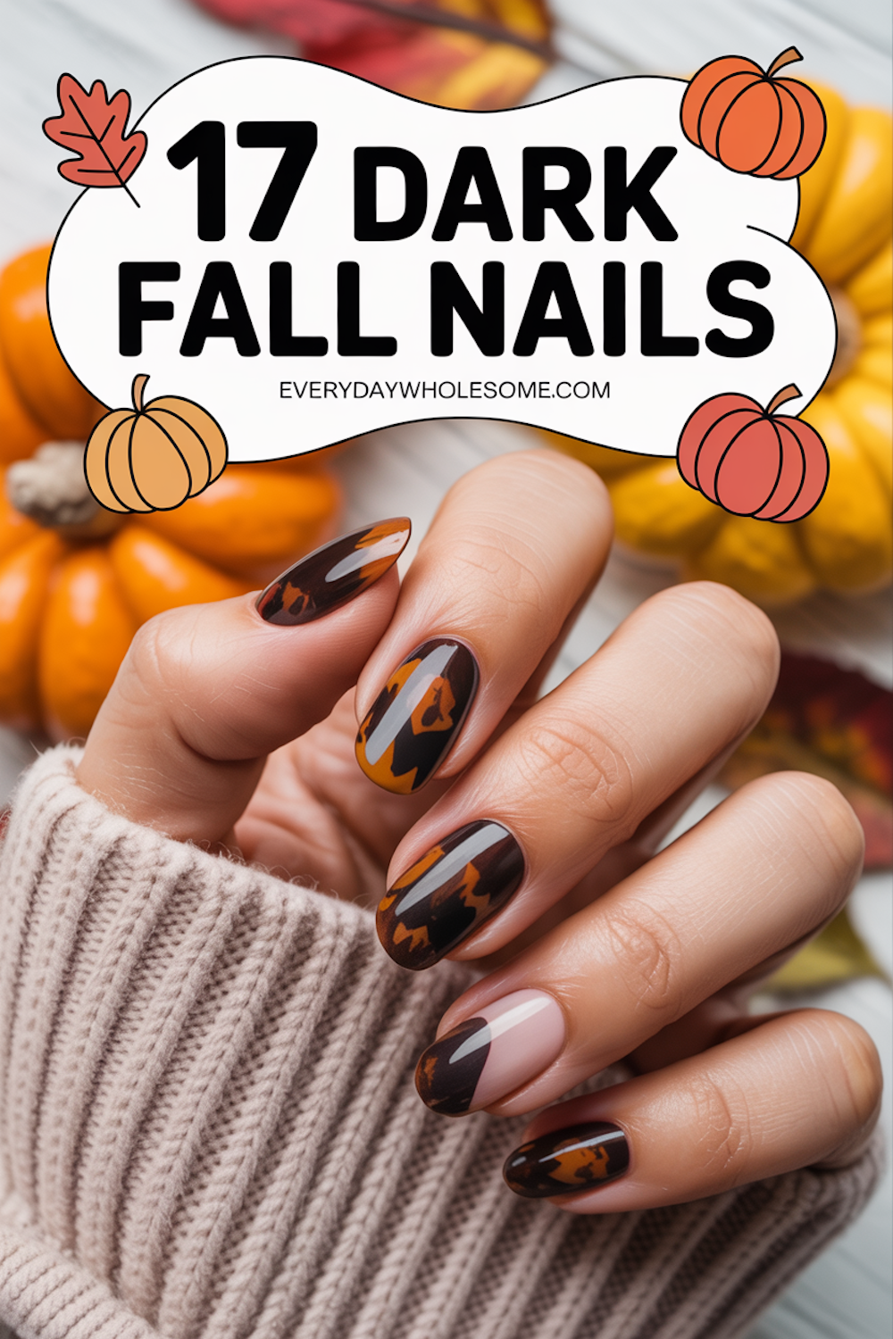 17 Dark Fall Nails Ideas For Sophisticated Seasonal Style – Everyday ...