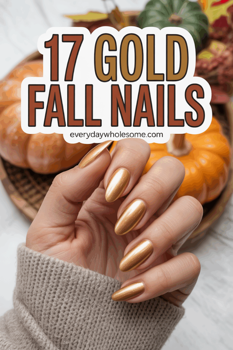17 Gold Fall Nails Ideas for Stylish and Elegant Autumn Looks ...