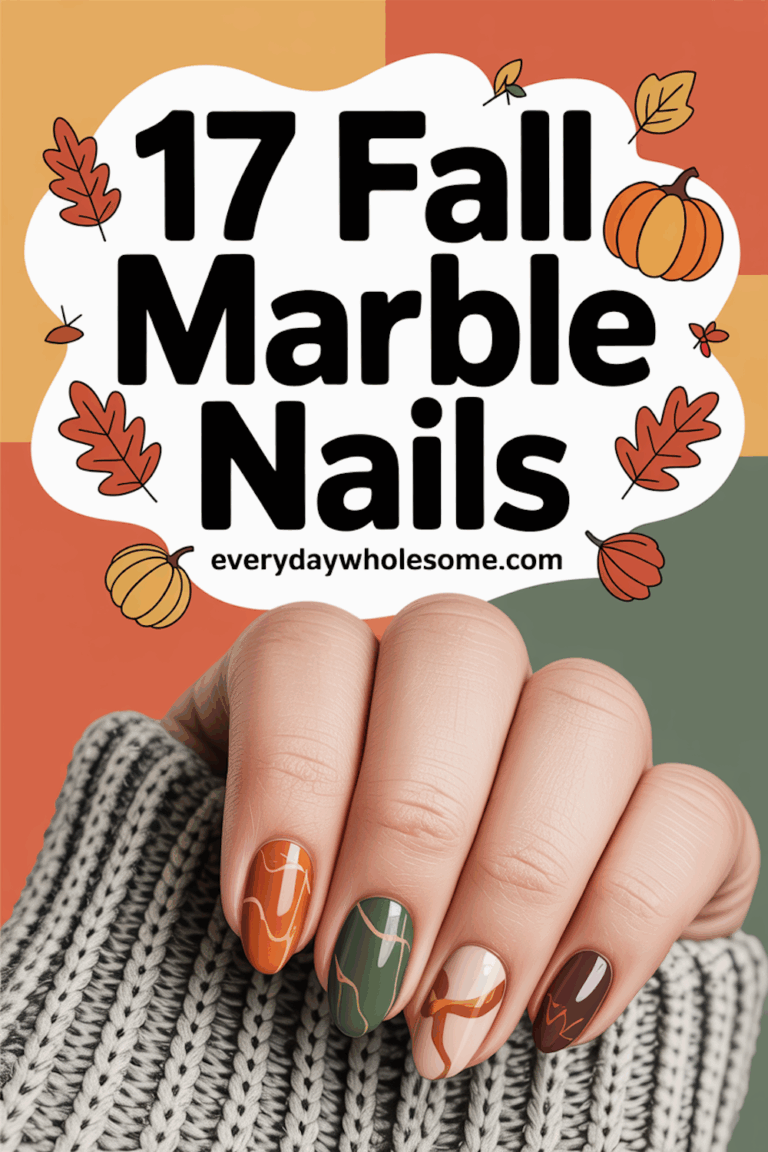 17 Fall Marble Nail Ideas To Elevate Your Seasonal Style – Everyday ...
