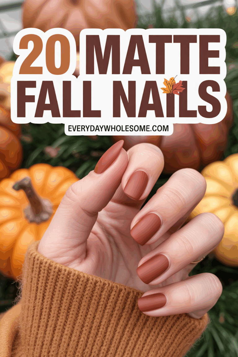 20 Stunning Fall Matte Nail Designs You’ll Love – Everyday Wholesome