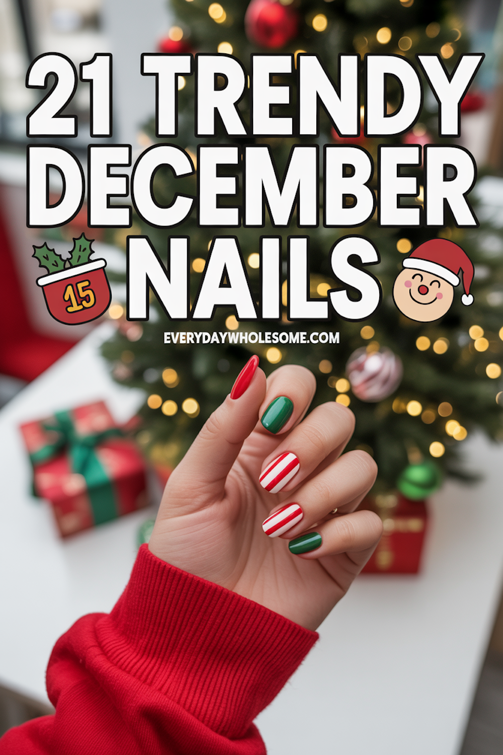 21 Trendy December Nail Ideas for Holiday Nails to Elevate Your Festive ...