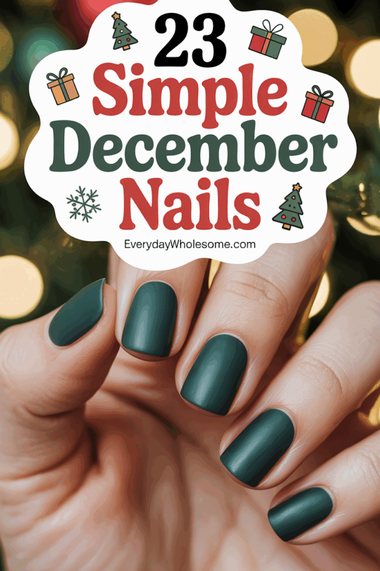 23 December Nails Simple Ideas for Effortless Holiday Style – Everyday ...