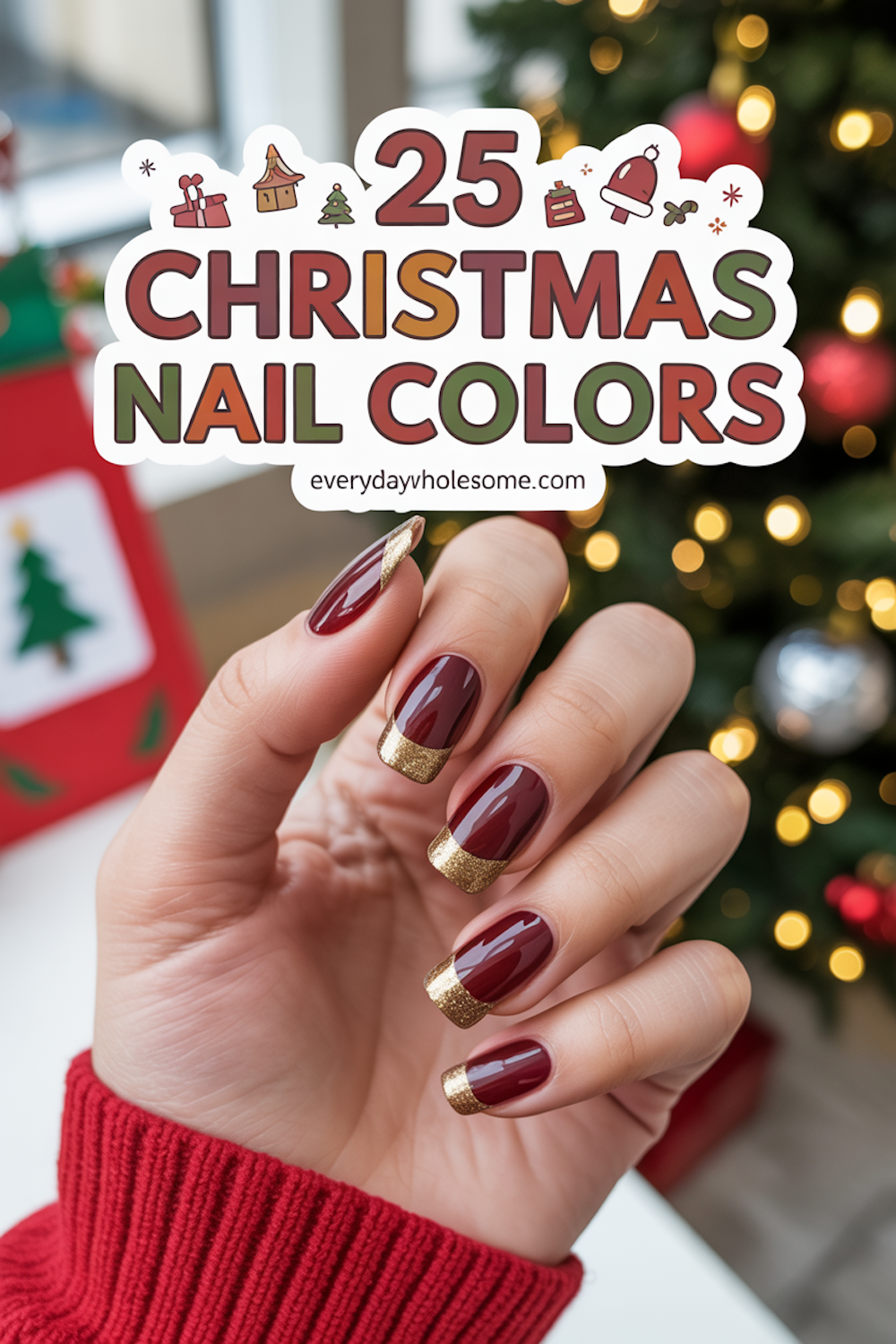 25 Christmas Nail Color Ideas To Elevate Your Holiday Style – Everyday ...