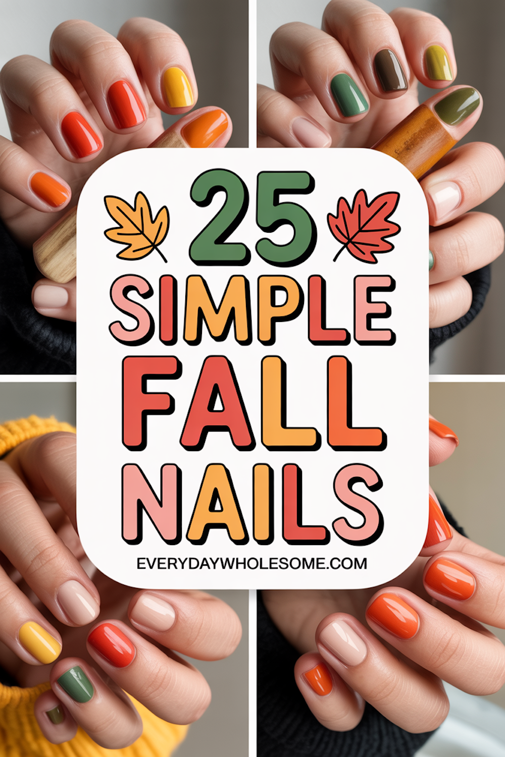 25 Simple Fall Nail Designs to Try This Season – Everyday Wholesome