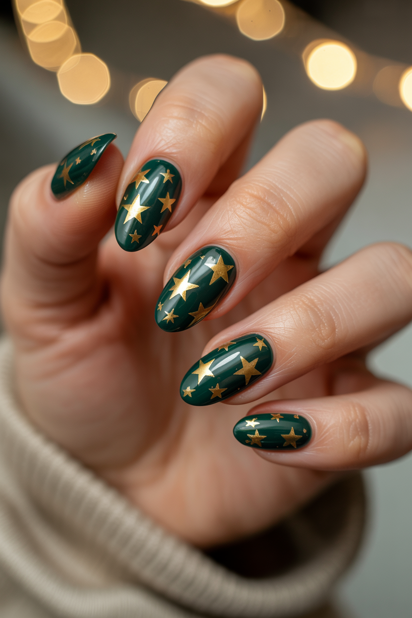 17 Almond Shaped Christmas Nails Ideas That Elevate Your Holiday Style ...