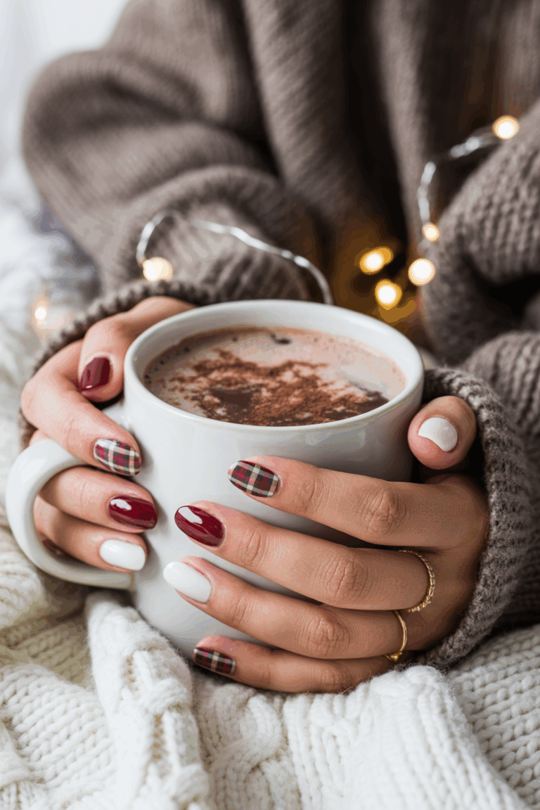 14 Festive Late Fall Into Christmas Nail Art Ideas – Everyday Wholesome