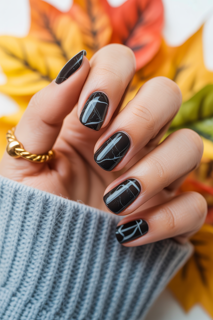 12 Stunning Black Fall Nail Design Ideas You’ll Love – Everyday Wholesome