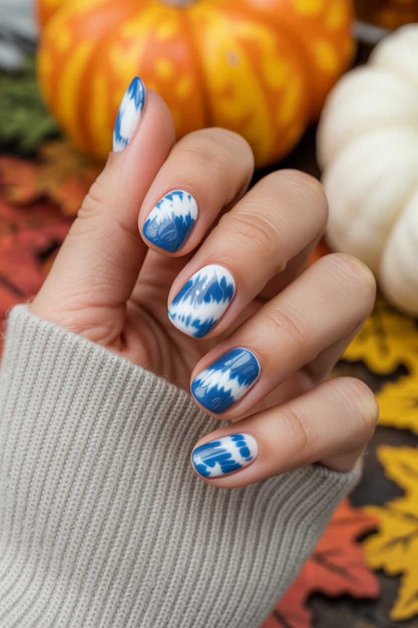 12 Stunning Blue Fall Nail Ideas to Try This Season – Everyday Wholesome