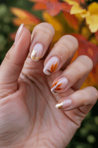 17 Gold Fall Nails Ideas for Stylish and Elegant Autumn Looks ...