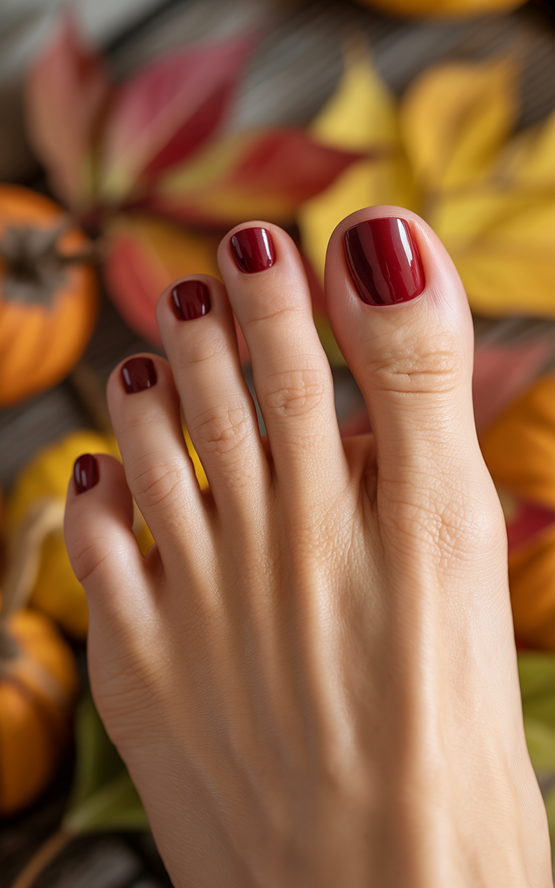 16 Fall Toe Nail Polish Colors for Pedicures to Elevate Your Seasonal ...