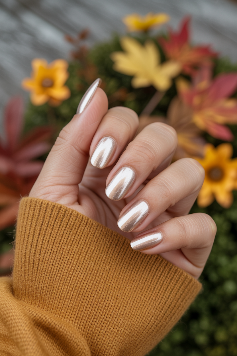 28 Fall Chrome Nails Perfect for Every Autumn Occasion – Everyday Wholesome