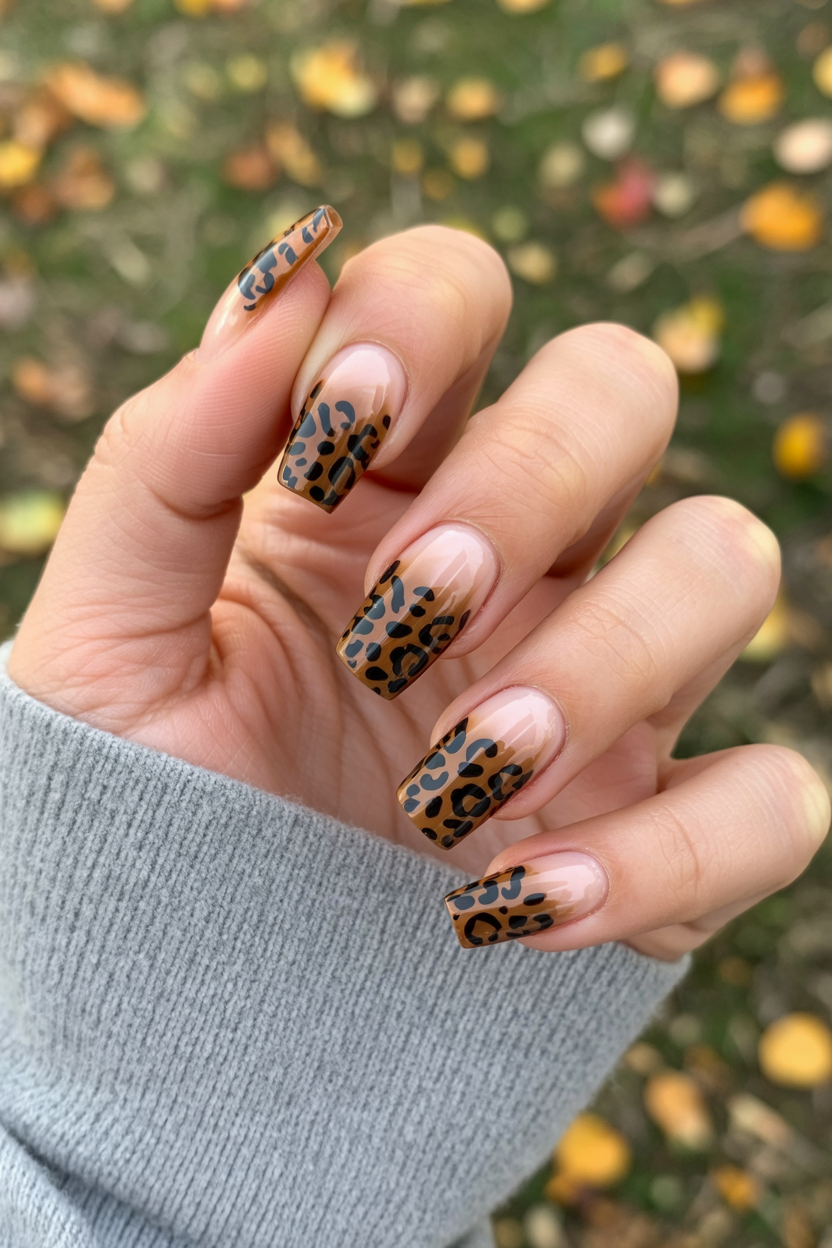 15 Fall Animal Print Nails Ideas To Elevate Your Seasonal Style ...
