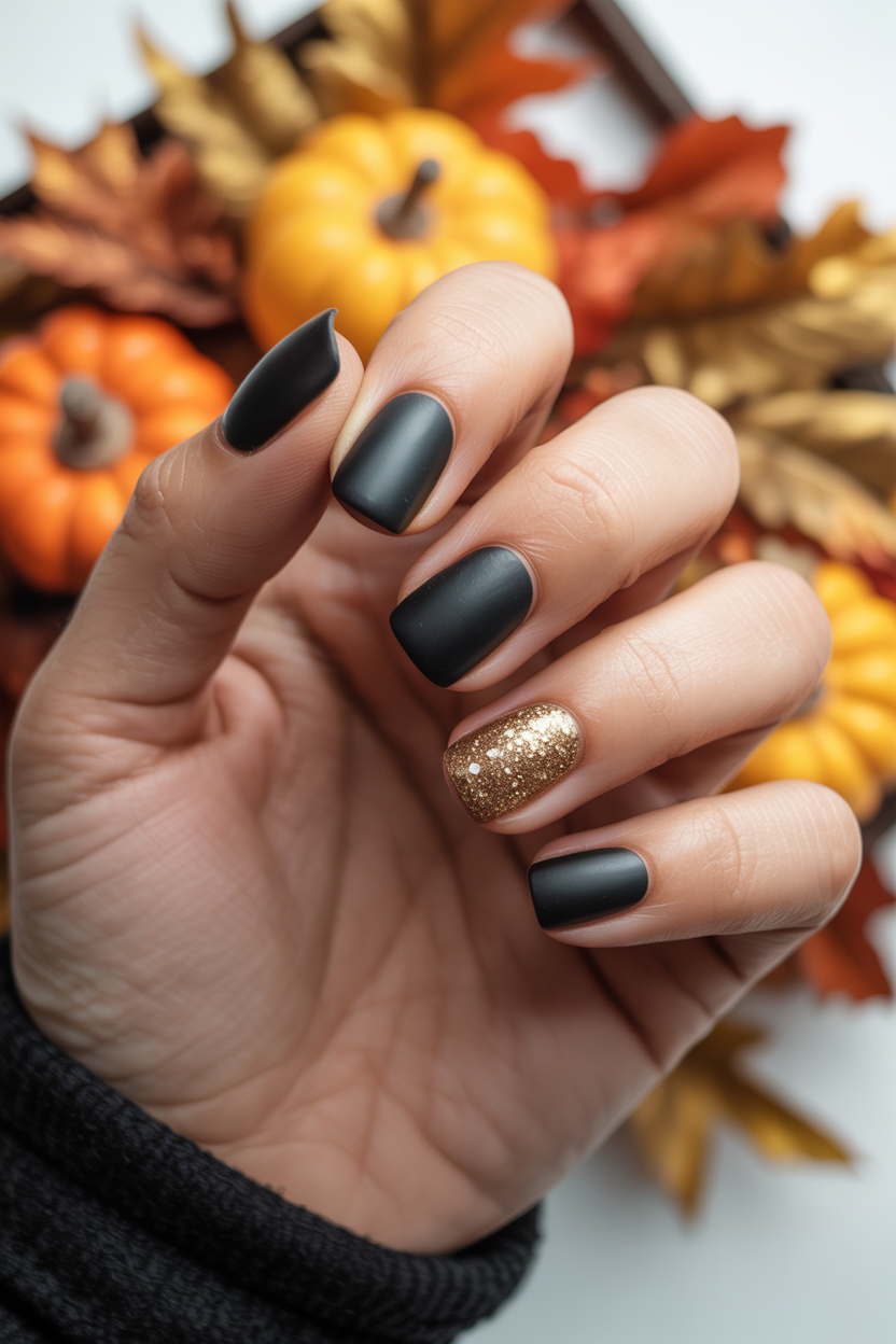 18 Stunning Fall Glitter Nail Designs You Need to Try – Everyday Wholesome