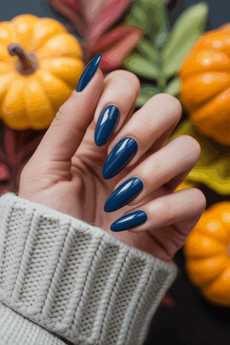 15 Blue Fall Nails Ideas To Elevate Your Seasonal Style – Everyday ...