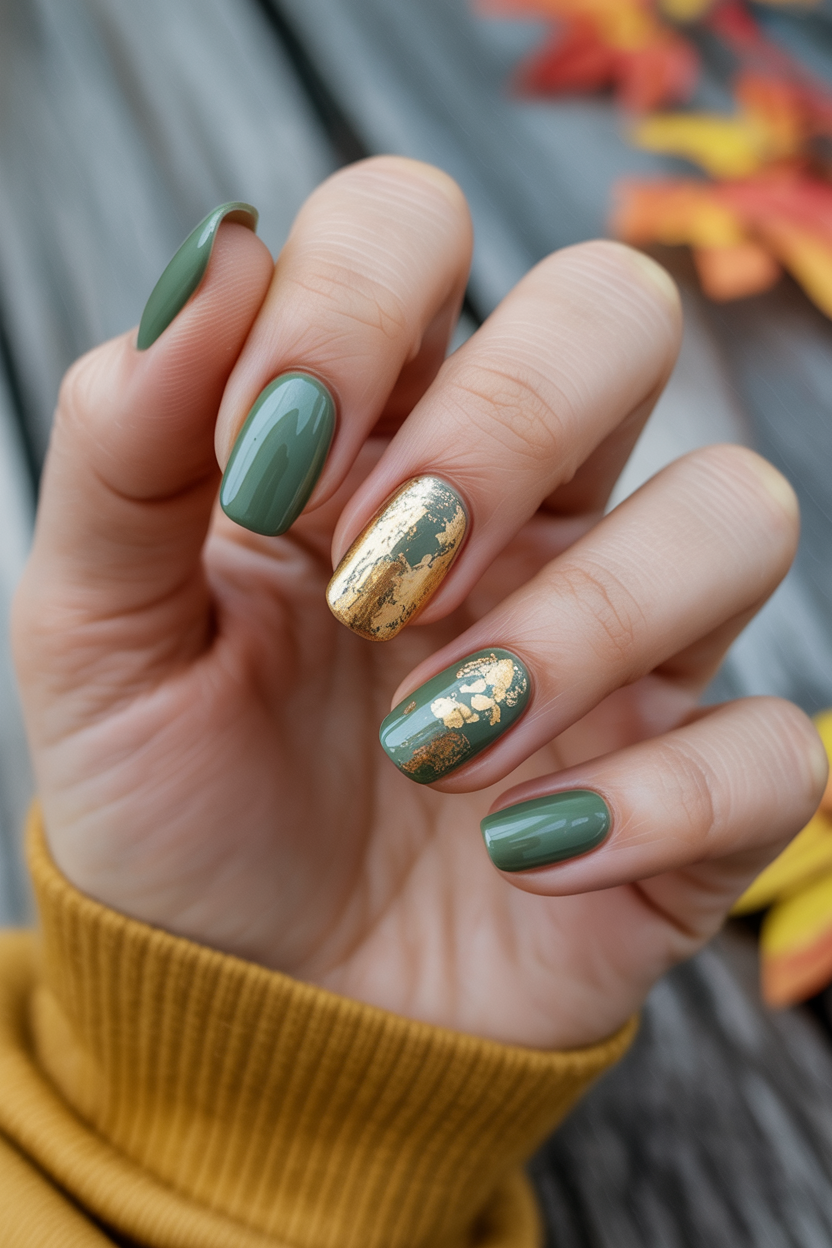 16 Green Autumn Nails Ideas to Elevate Your Fall Look – Everyday Wholesome