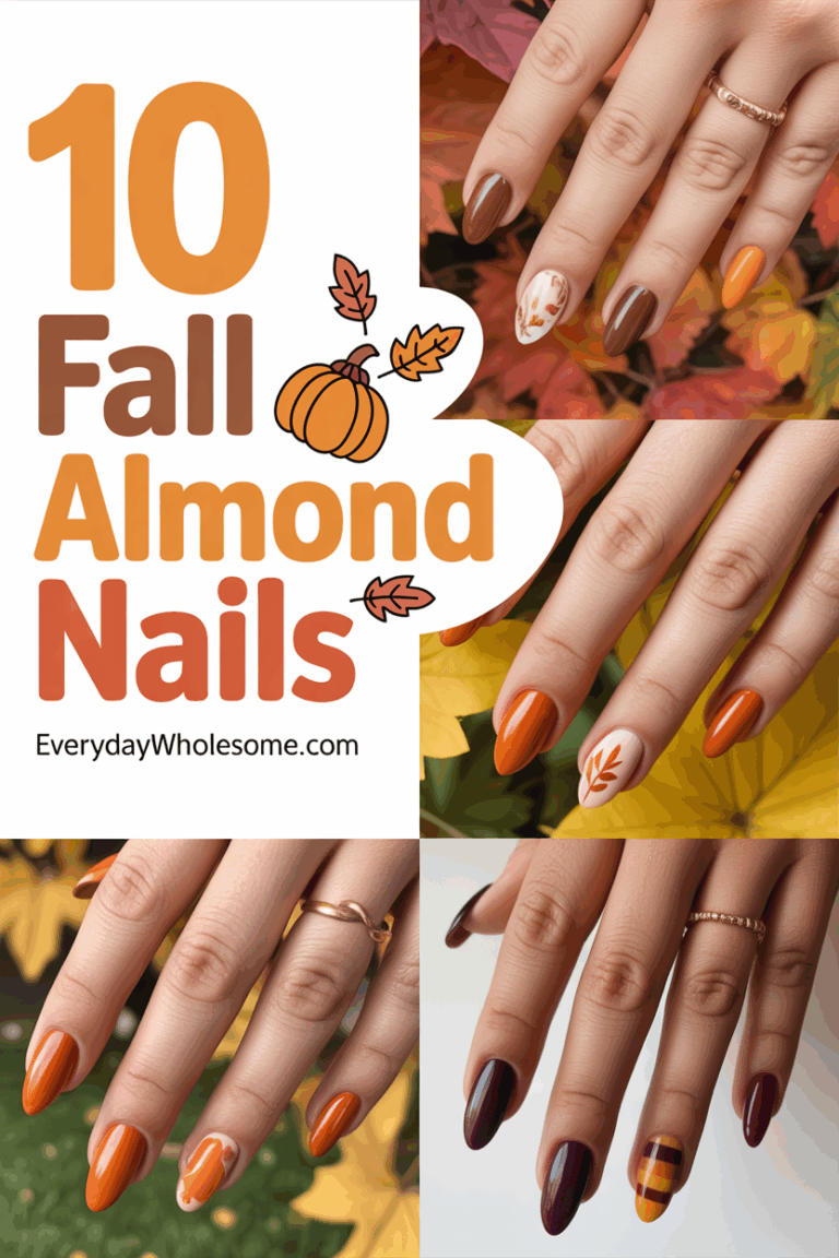 10 Stunning Almond Shaped Nail Ideas for Fall – Everyday Wholesome