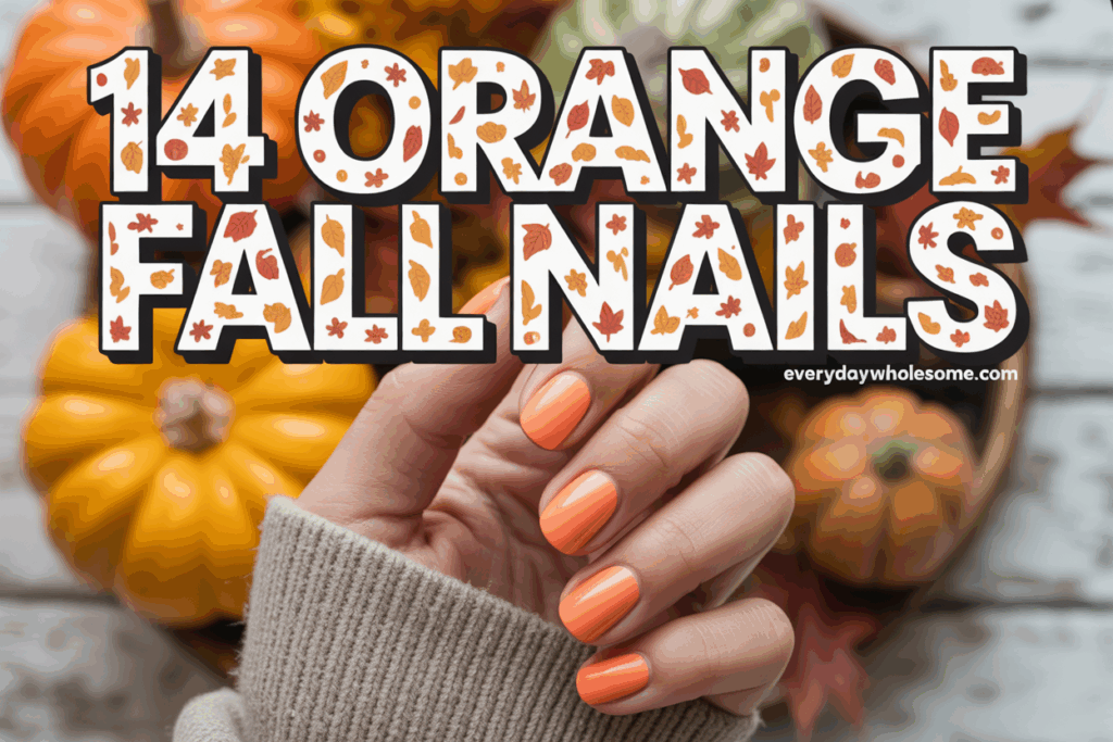 14 Orange Fall Nails Colors and Designs for a Stylish Seasonal Look ...