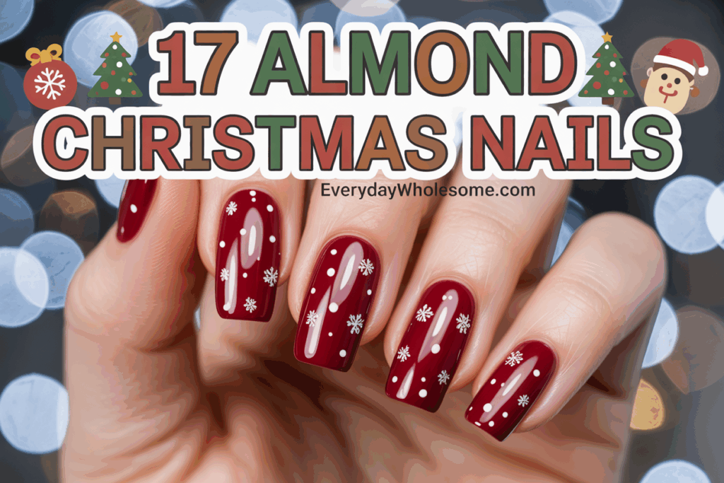 17 Almond Shaped Christmas Nails Ideas That Elevate Your Holiday Style ...