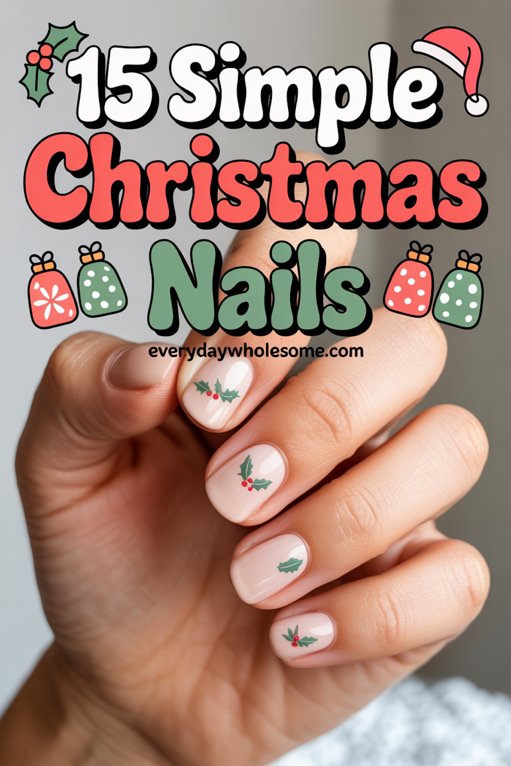15 Simple Christmas Nails Ideas to Elevate Your Holiday Style ...