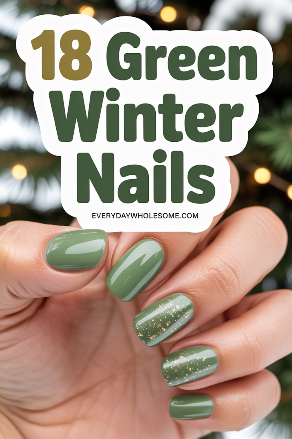 18 Green Winter Nails Ideas for Stylish Seasonal Looks – Everyday Wholesome