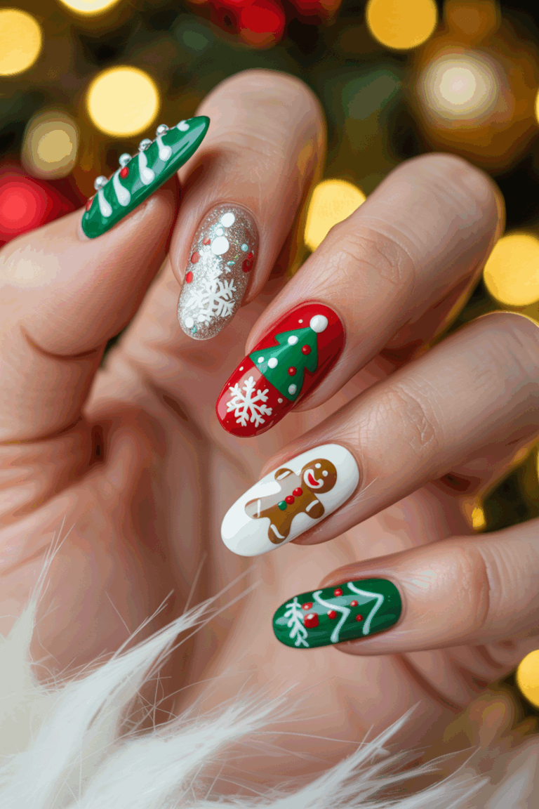 19 Unique Christmas Nails Ideas for Festive and Stylish Holiday Looks ...