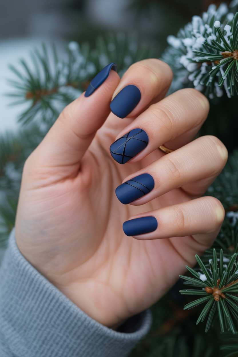 16 Dark Blue Winter Nails Ideas Perfect for a Chic Seasonal Look ...