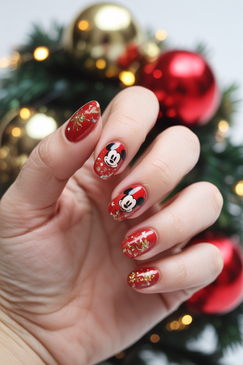 14 Disney Christmas Nails To Elevate Your Holiday Nail Art – Everyday ...