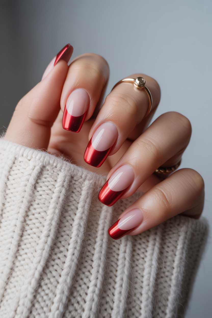 24 Red Chrome Nails Ideas For Stunning, Long-Lasting Manicures ...