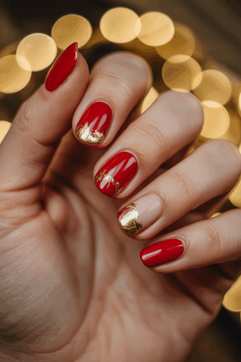 22 Holiday Nails Red Nails Ideas For Festive And Elegant Winter Looks ...