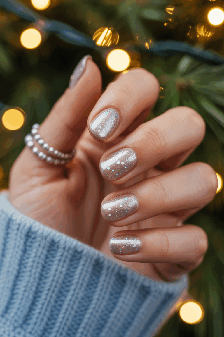 20 Short Christmas Nails Perfect for Festive Minimalism and Style ...
