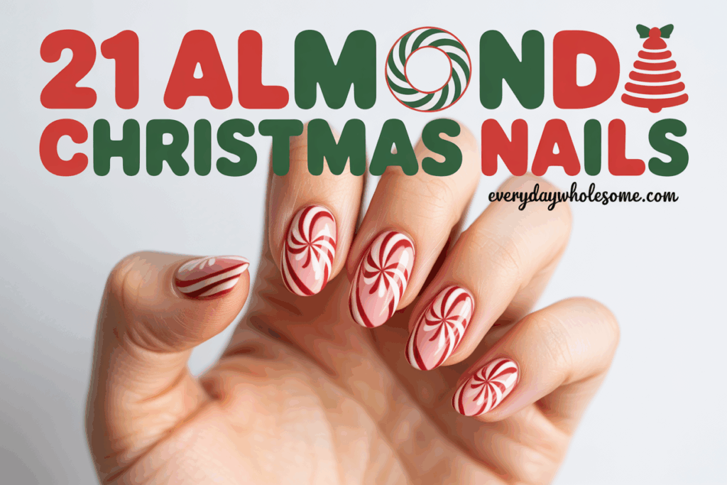 21 Almond Shaped Christmas Nails Perfect for Festive Elegance and Style ...