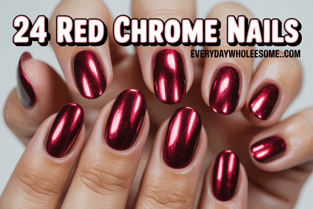 24 Red Chrome Nails Ideas For Stunning, Long-Lasting Manicures ...