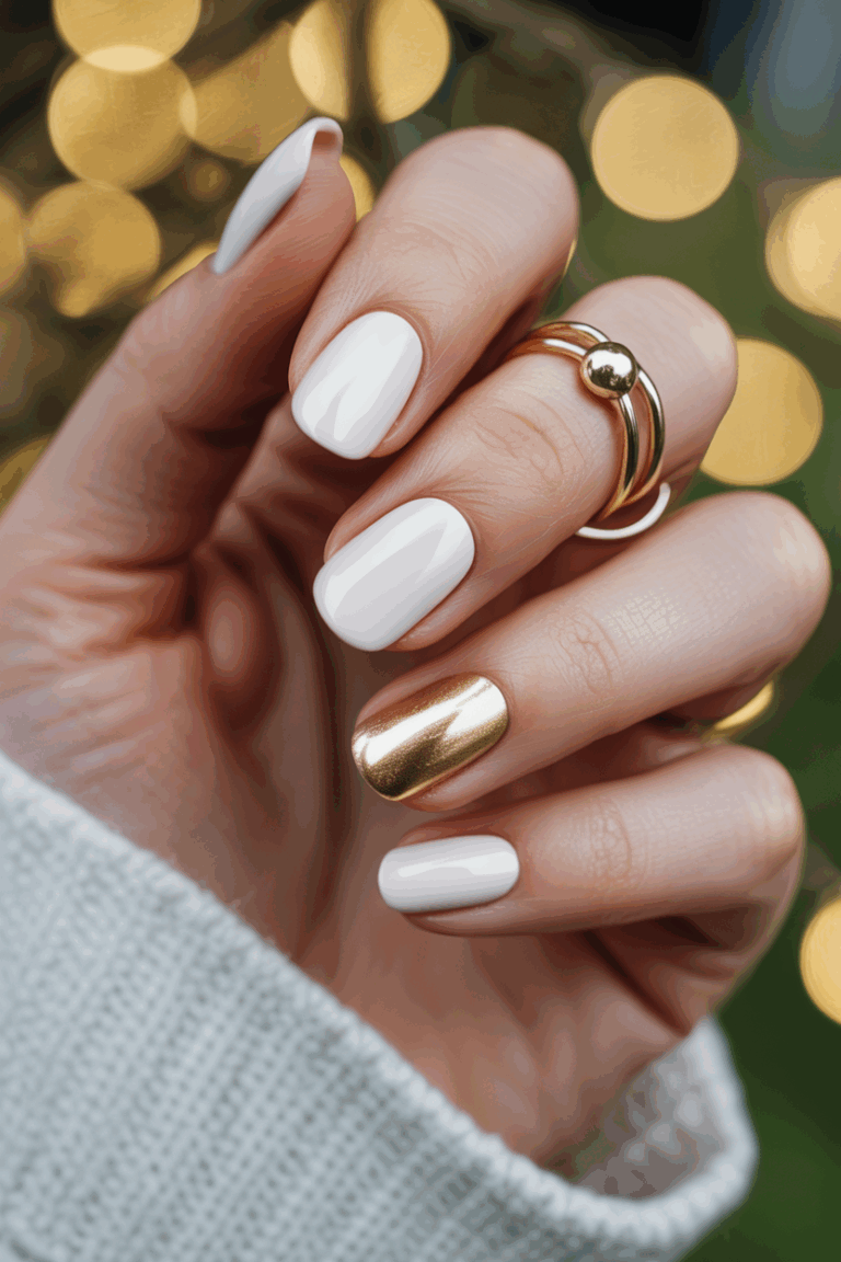 23 Simple New Years Eve Nails Simple Easy Ideas for Effortless Festive ...