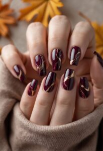 17 Fall Marble Nail Ideas To Elevate Your Seasonal Style – Everyday ...