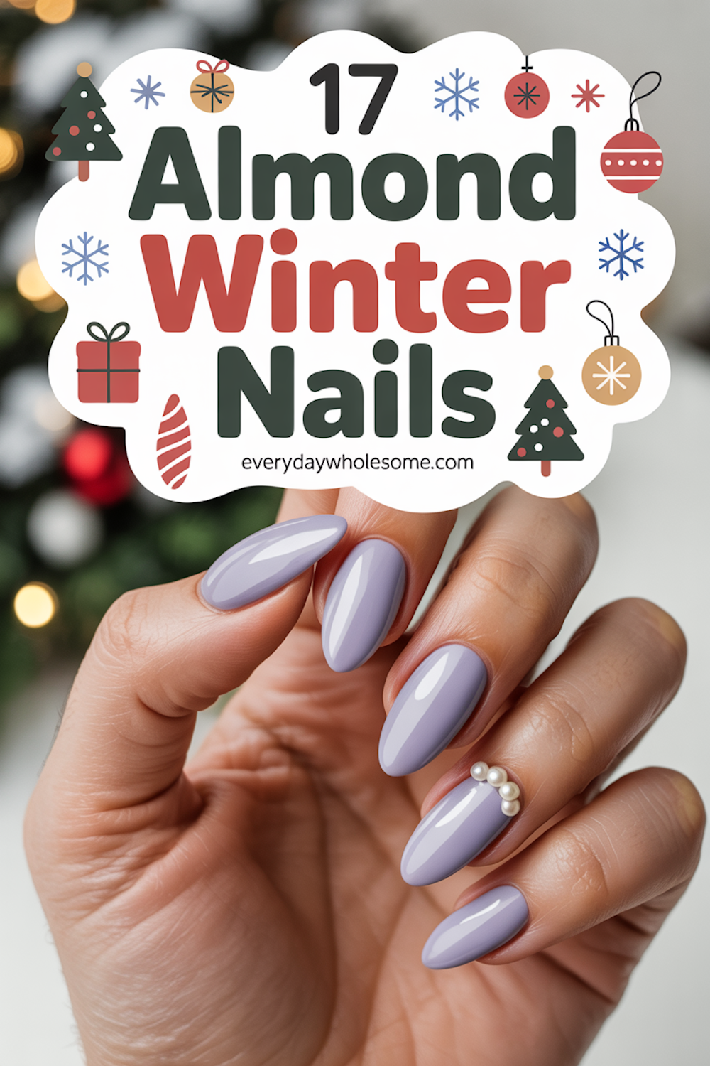 17 Winter Nails Almond Designs for Sleek Seasonal Style – Everyday ...